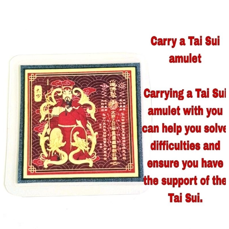 lucky amulet tai sui god of the year general wu sui. | Shopee Philippines