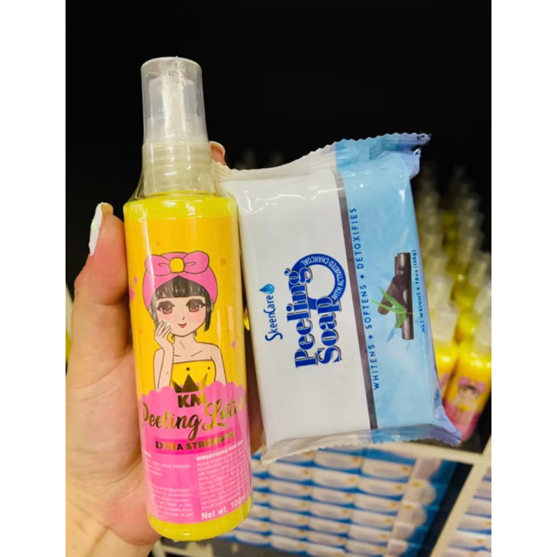 DUO SET - Original KM Peeling Lotion Extra Strength 100ml and Peeling ...