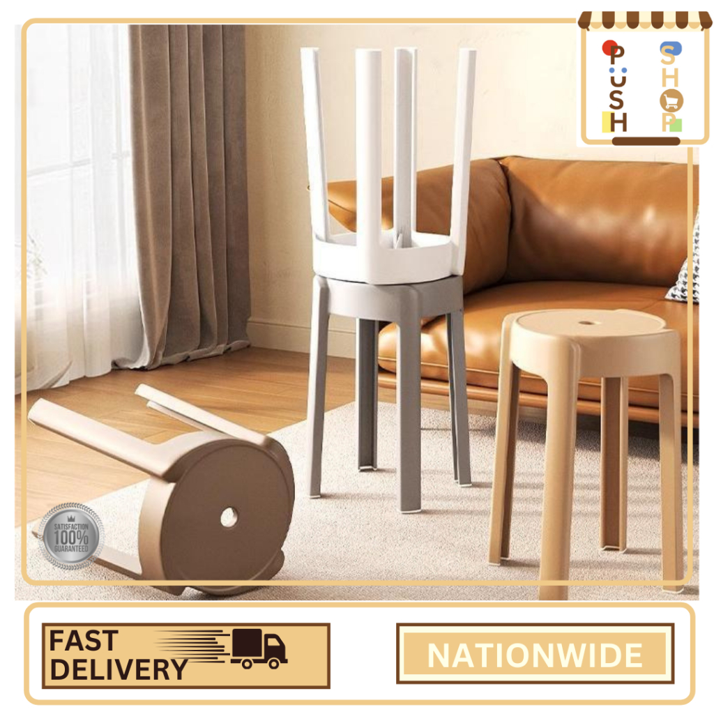 Modern Aesthetic Nordic Style round Plastic Chair For Aesthetic Dining ...