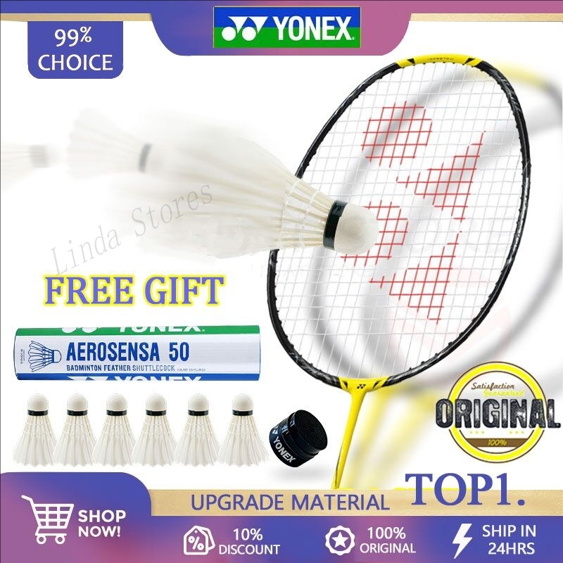 YONEX NANOFLARE 1000Z Badminton Racket Full Carbon 30LBS Speedy ...