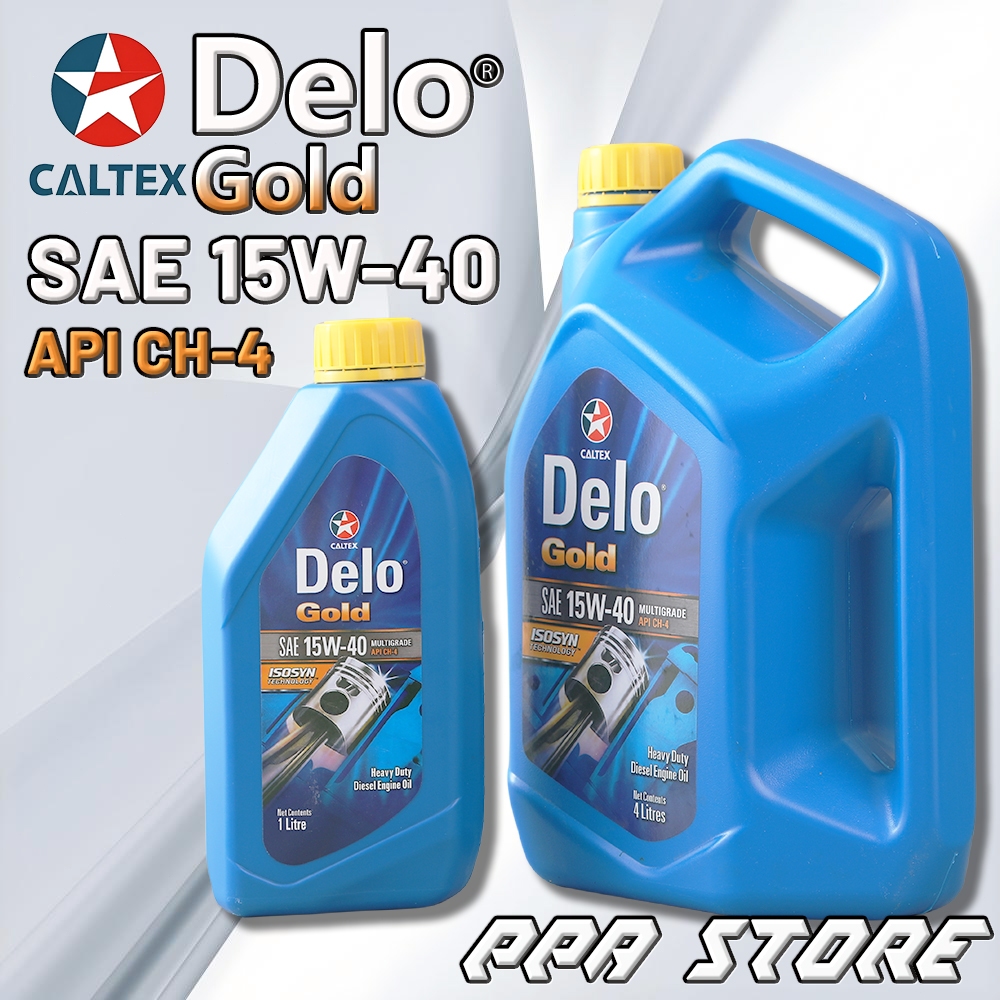Delo Gold Engine Oil 1-4L CH-4 15W-40 Premium Heavy Duty Multigrade ...
