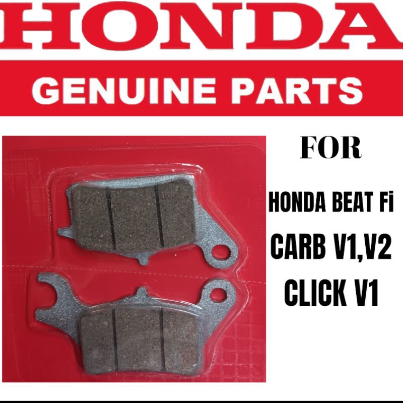 FRONT BRAKE PAD FOR HONDA BEAT Fi / CARB V1,V2 /CLICK V1 | Shopee ...