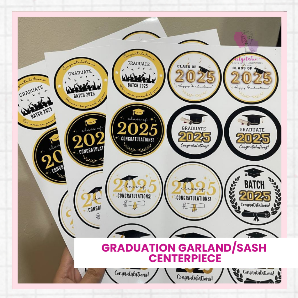 Graduation, Mother's Day Garland Centerpiece (Print and Cut-out ...