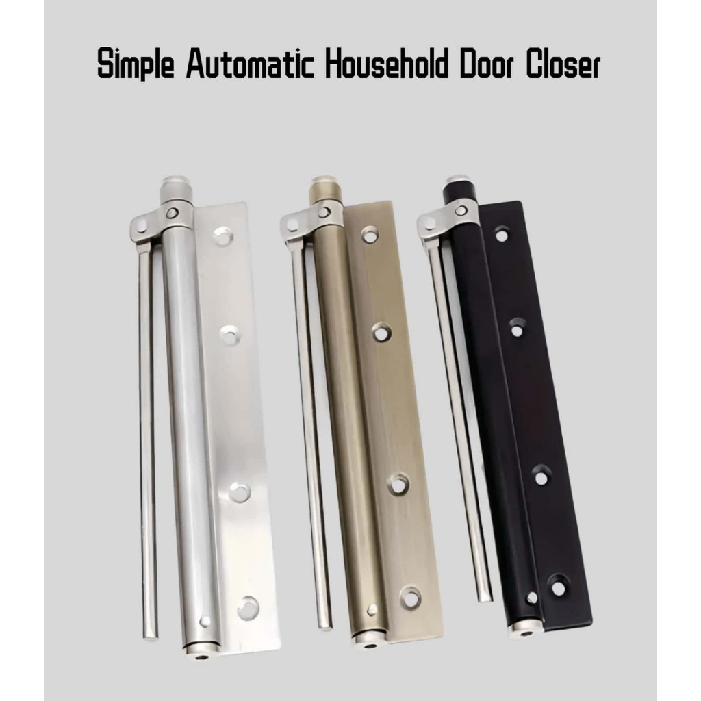 1Pcs Stainless Steel Door Closer, Mute Spring Door Opener,Simple ...