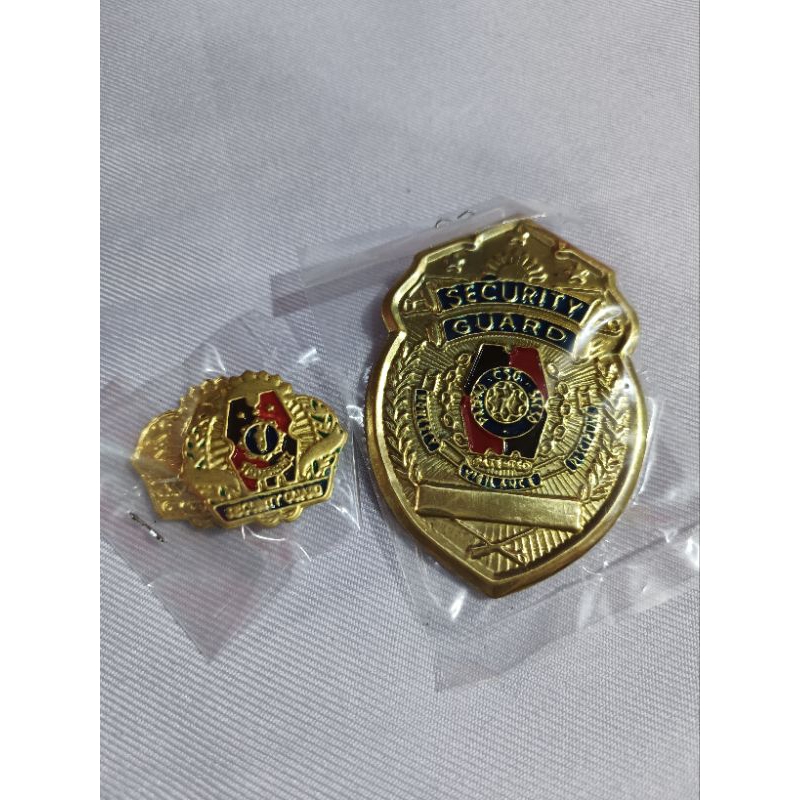 security guard pins accessories badge,collar SG and SO | Shopee Philippines