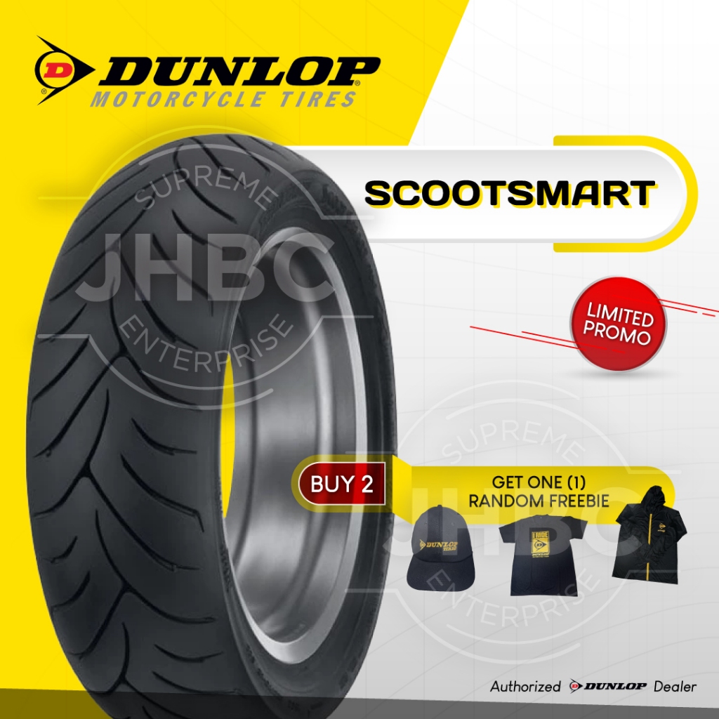 Dunlop 120/70-14 ScootSmart Tubeless Motorcycle Tires - Original ...