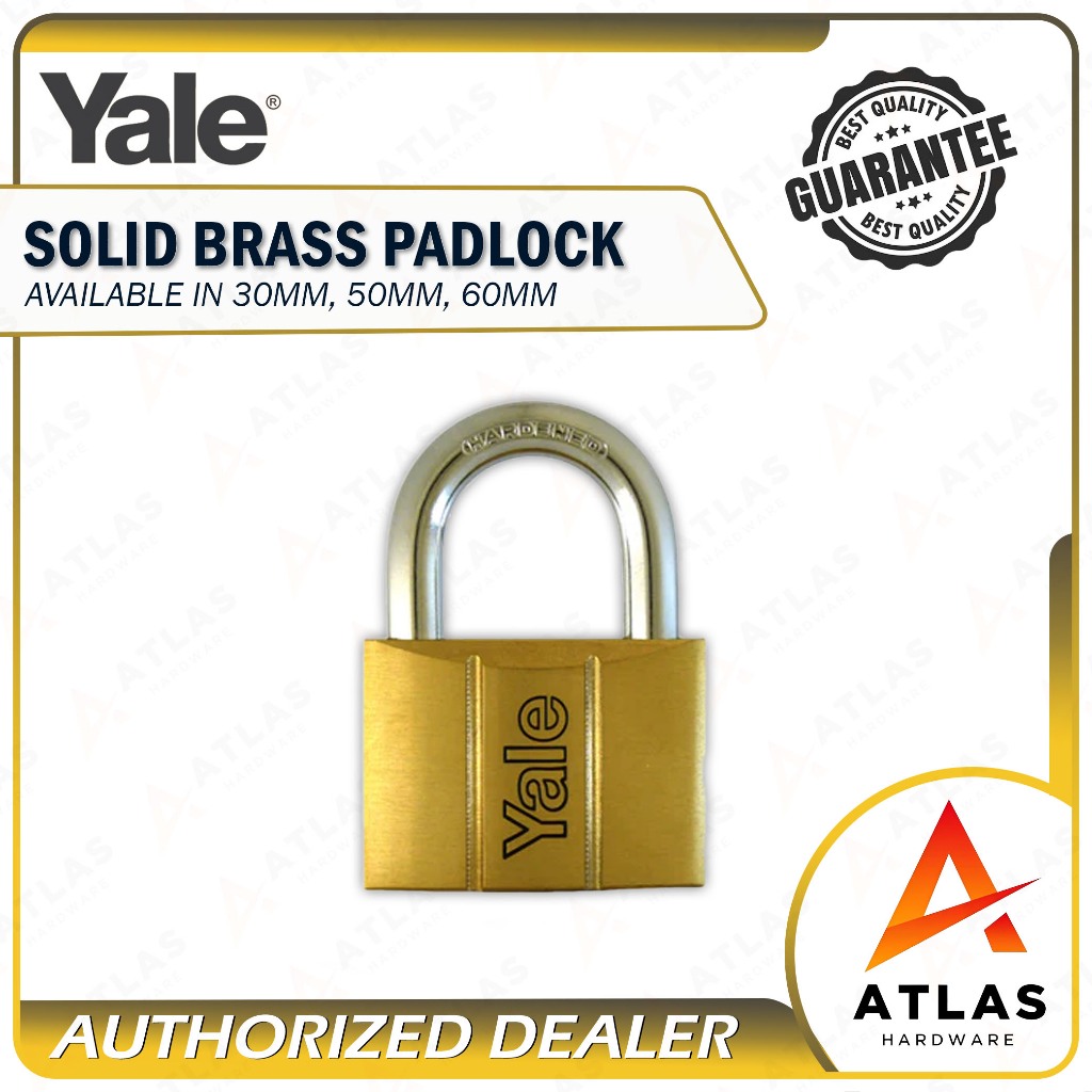 Yale Solid Brass Padlock (30MM, 50MM, & 60MM) | Shopee Philippines