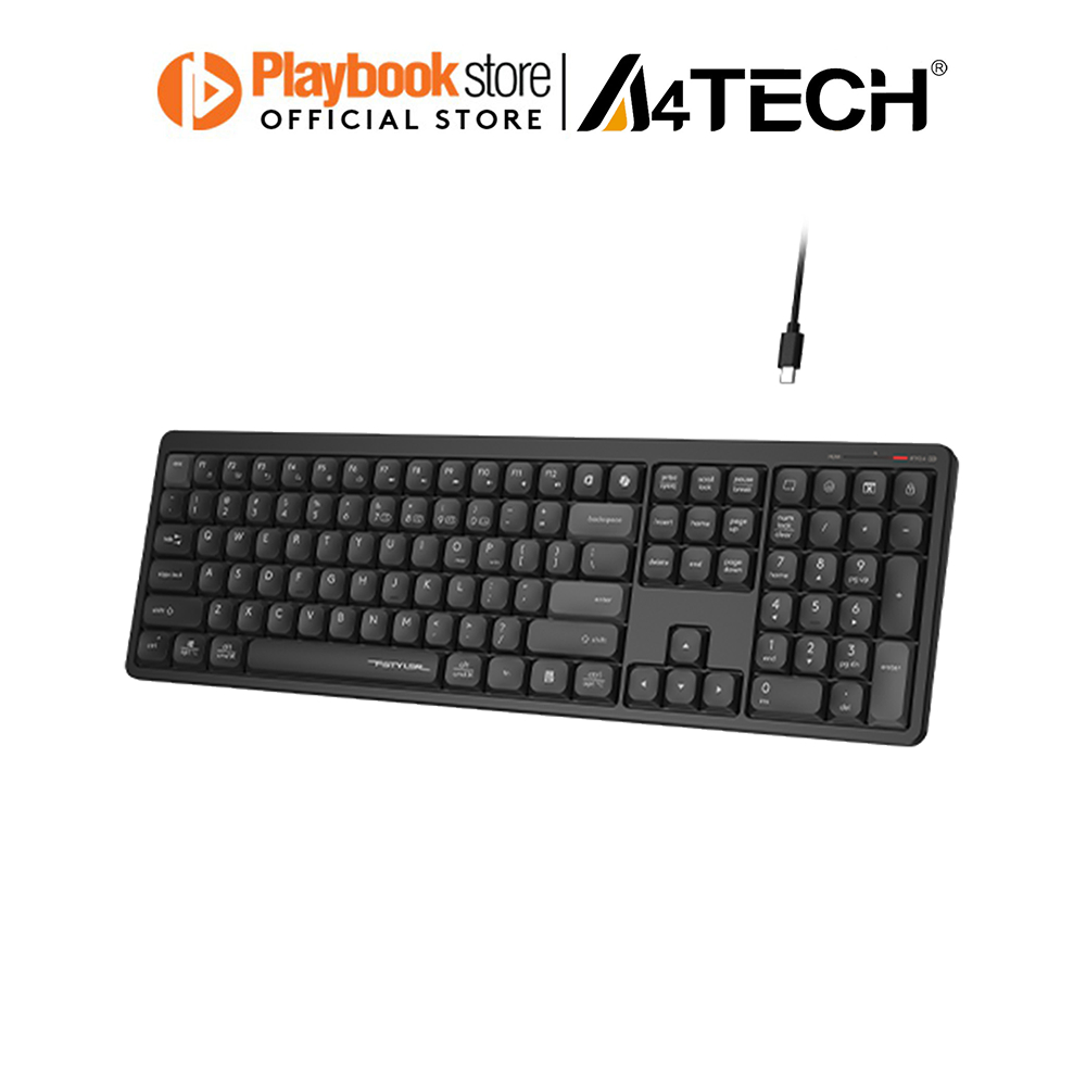A4Tech FBX55C 125Hz Dual Mode Bluetooth & 2.4G Wireless Keyboard with 6 ...