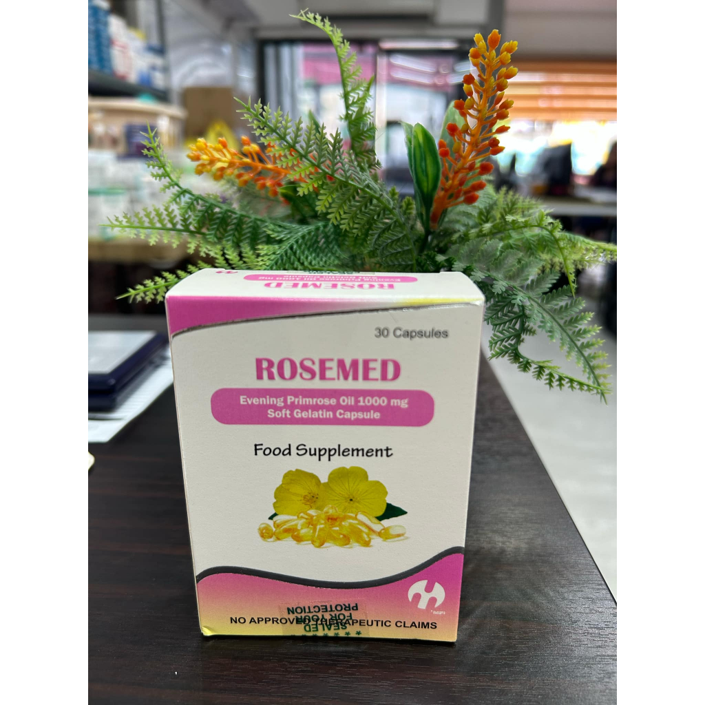 ROSEMED Evening Primrose Oil 1000mg Soft Gelatin 30 Capsule | Shopee ...
