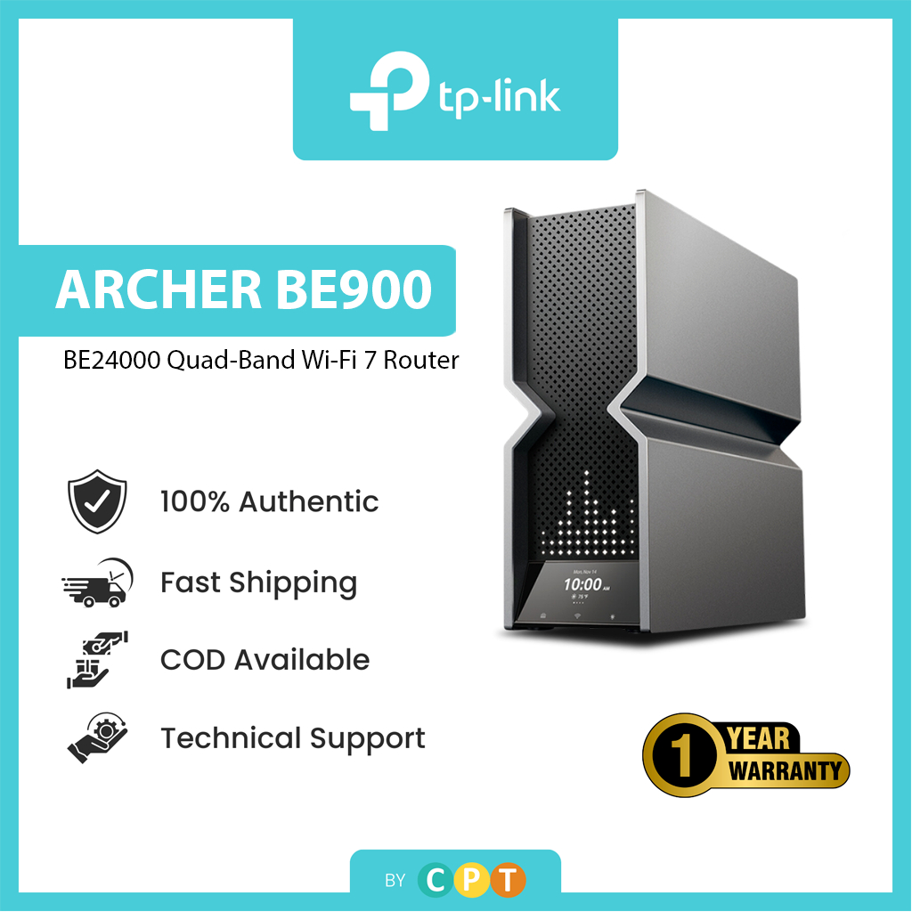 TP-Link | Archer BE900 | BE24000 | Lightning-Fast 24.4 Gbps Quad-Band ...