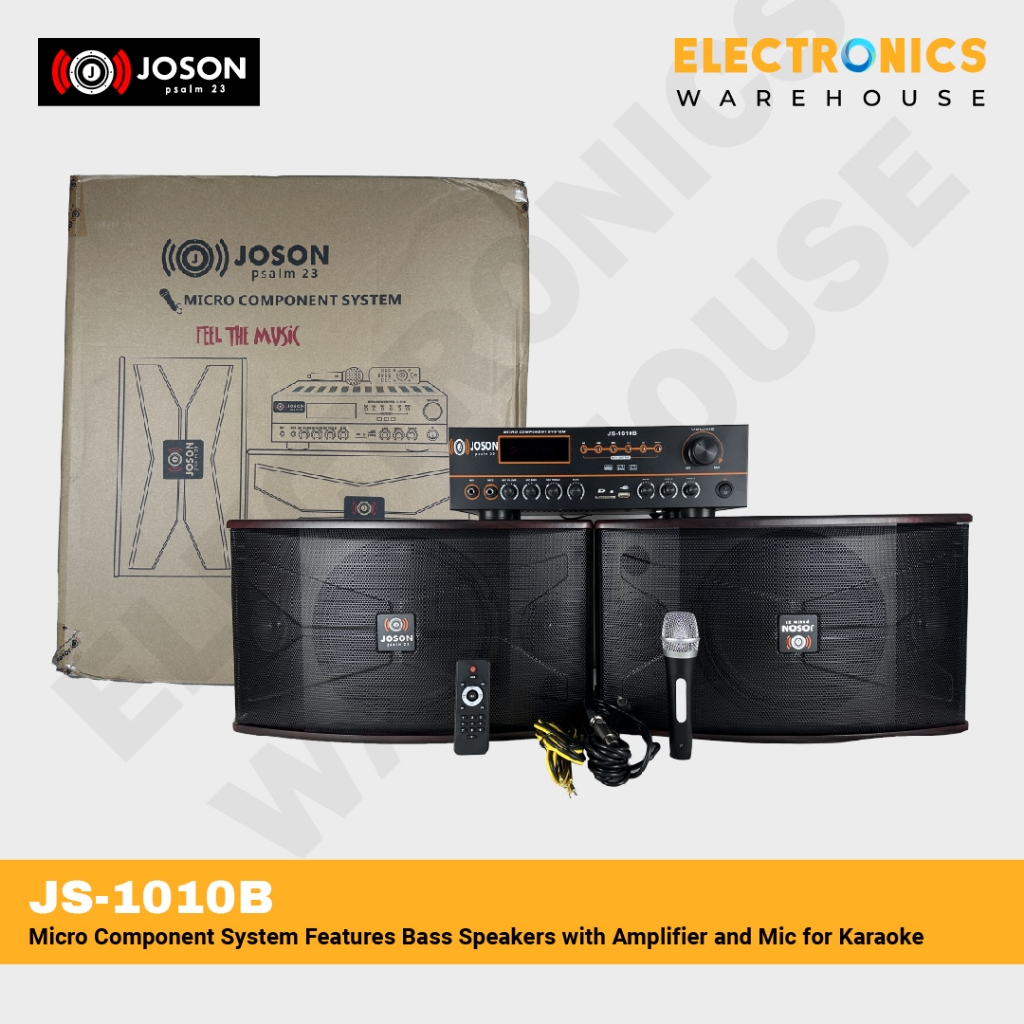 Joson JS-1010B Micro Component System Features Bass Speakers with ...