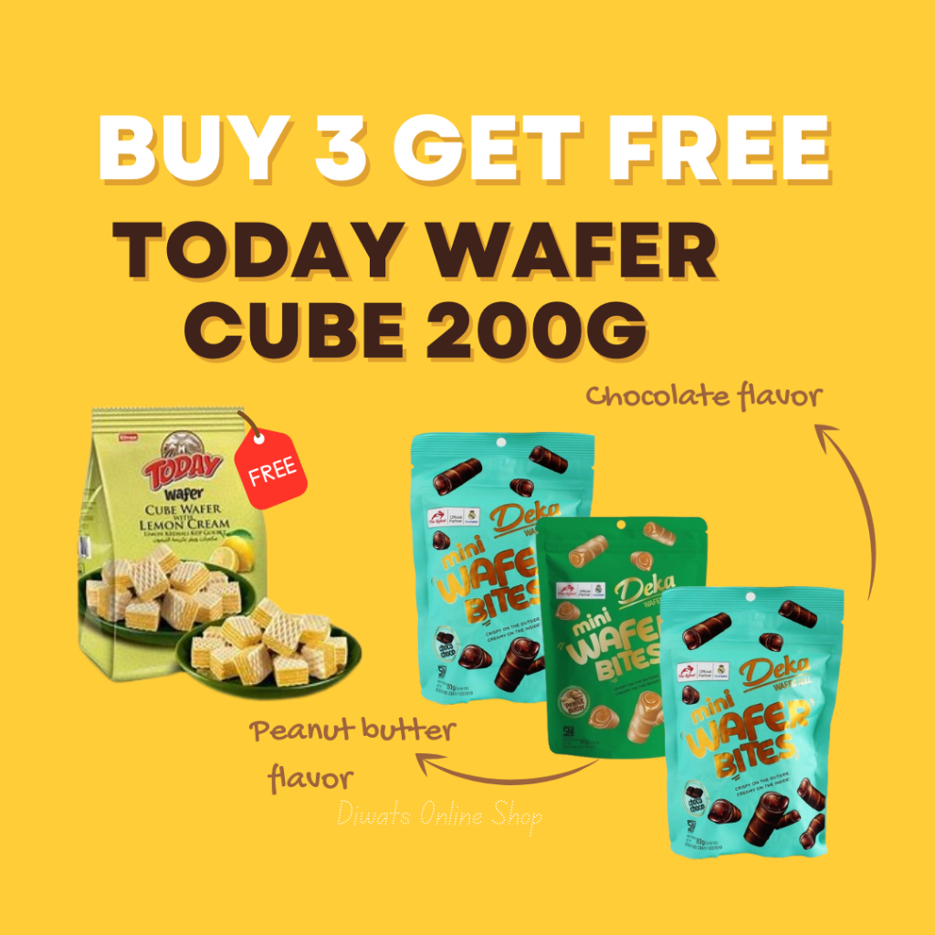 BUY 3 GET FREE WAFER - DEKA MINI WAFER BITES 72G | Shopee Philippines
