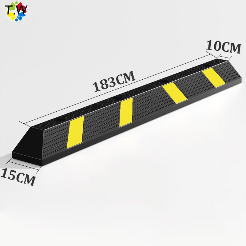 Parking Stopper Rubber Locator Blocker Car Parking Wheel Ground Blocker ...