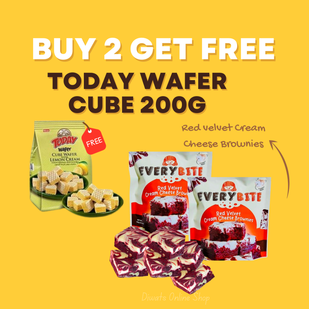 BUY 2 GET 1 FREE - EVERY BITE RED VELVET CREAM CHEESES BROENIES 140G ...