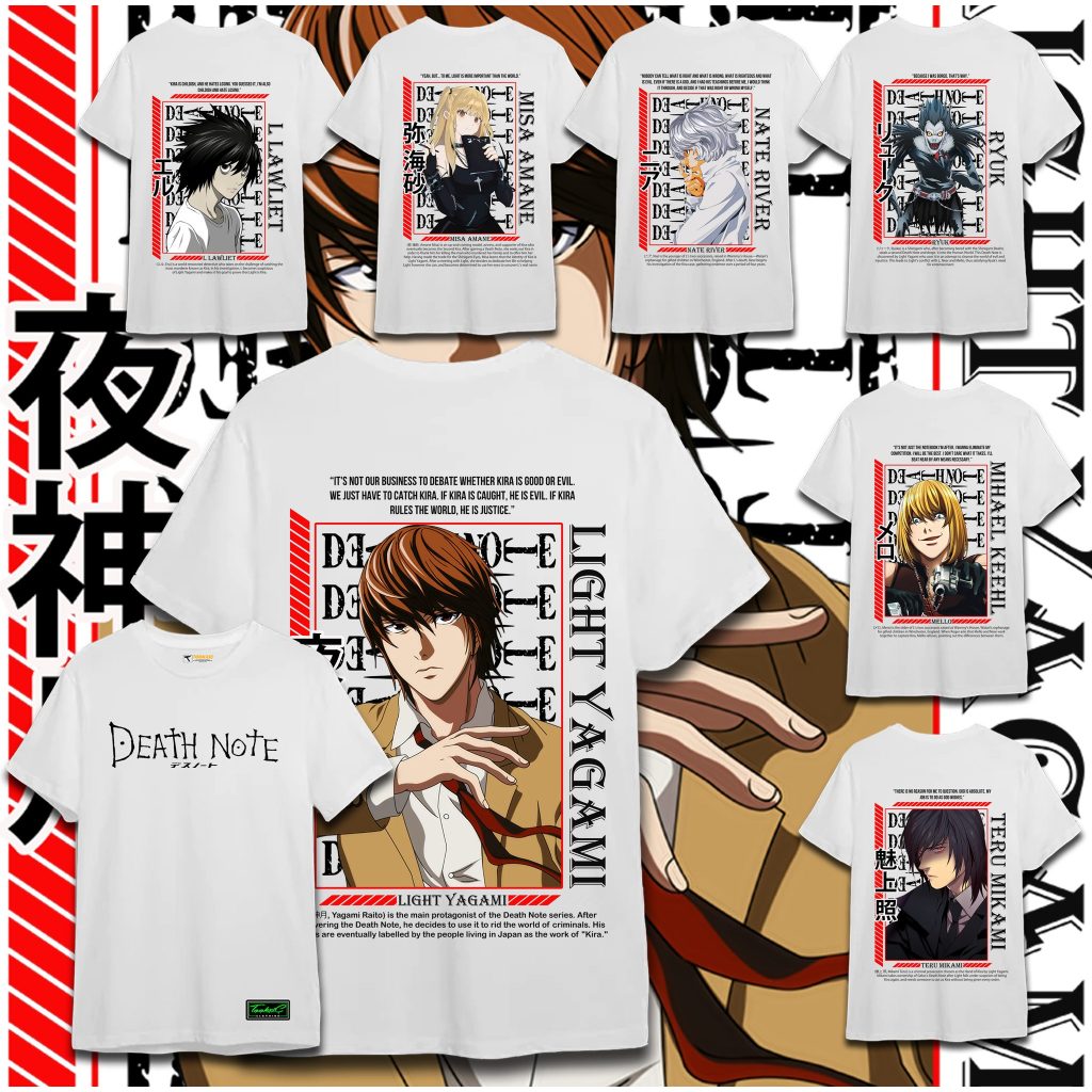 Death Note - Anime Shirt - Sublimation Print - Tookxic | Shopee Philippines