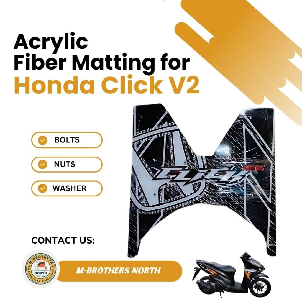 HONDA CLICK 125i V2 ACRYLIC FIBER MATTING | Shopee Philippines