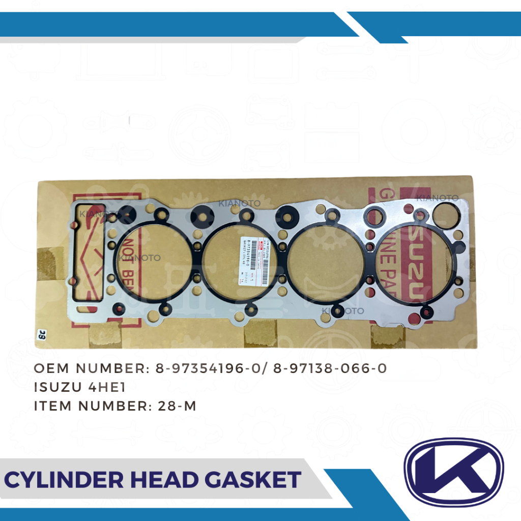 CYLINDER HEAD GASKET #28 ISUZU 4HE1 8-97354196-0/ 8-97138-066-0 (1PC ...
