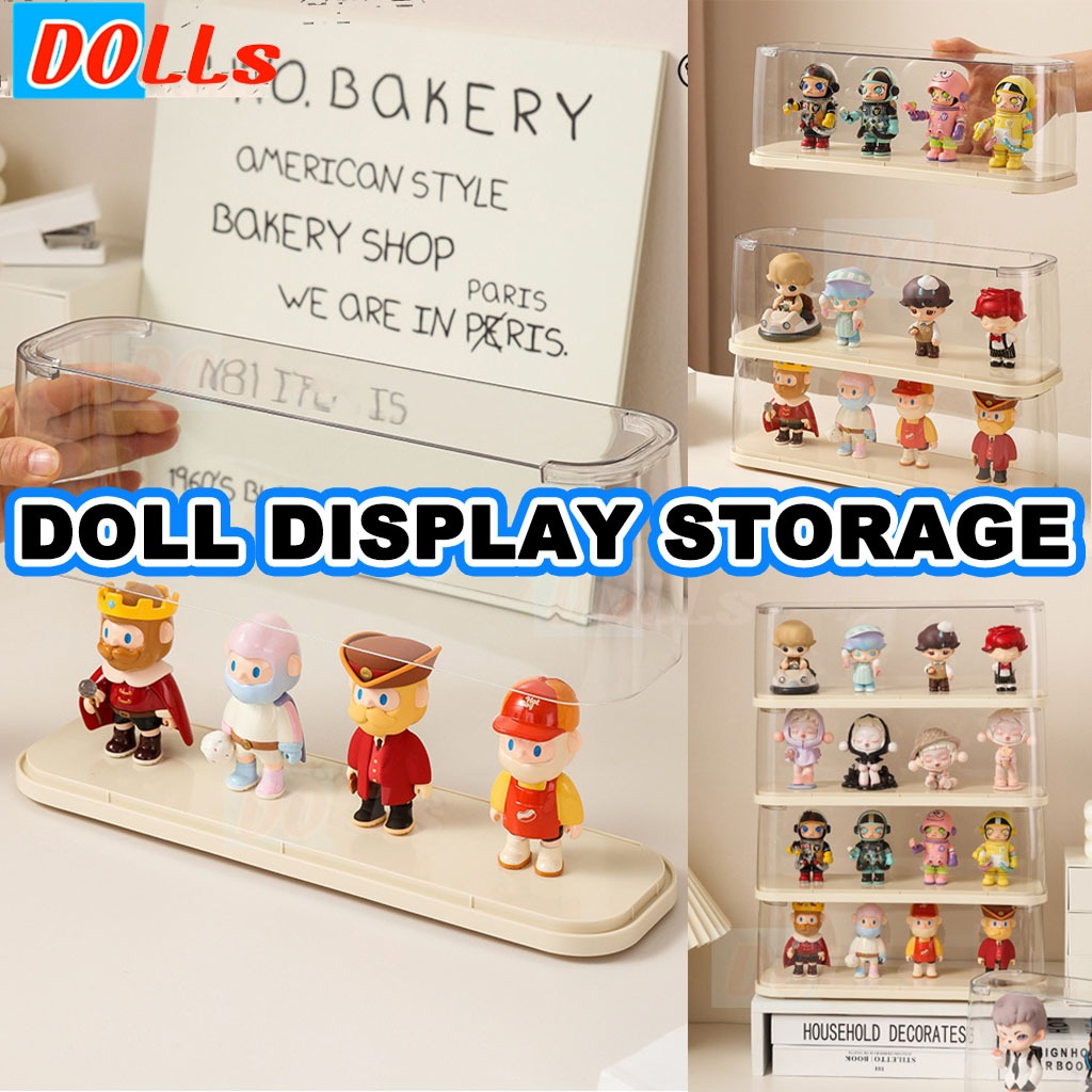 Acrylic Figurine Dust-Proof Display Box Stackable Blind Box Display ...