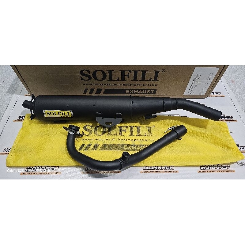 SOLFILI BACK PRESSURE POWER PIPE FULL SYSTEM FOR YAMAHA SNIPER 150 V1 ...