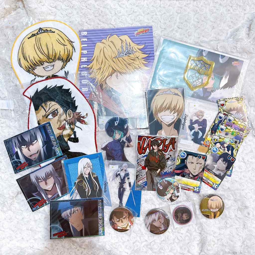 KATEKYO HITMAN REBORN OFFICIAL MERCH Varia Xanxus Squalo Fran Belphegor ...