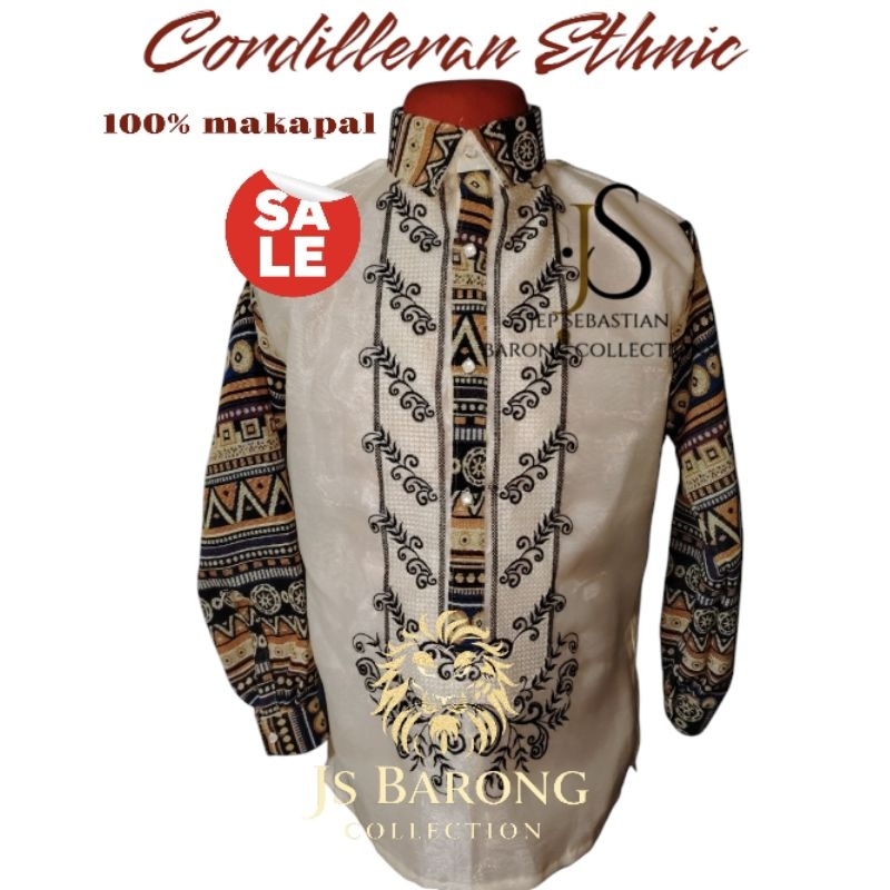 Modern Ethnic Barong (Asian inspired cordilleran Ethnic) | Shopee ...