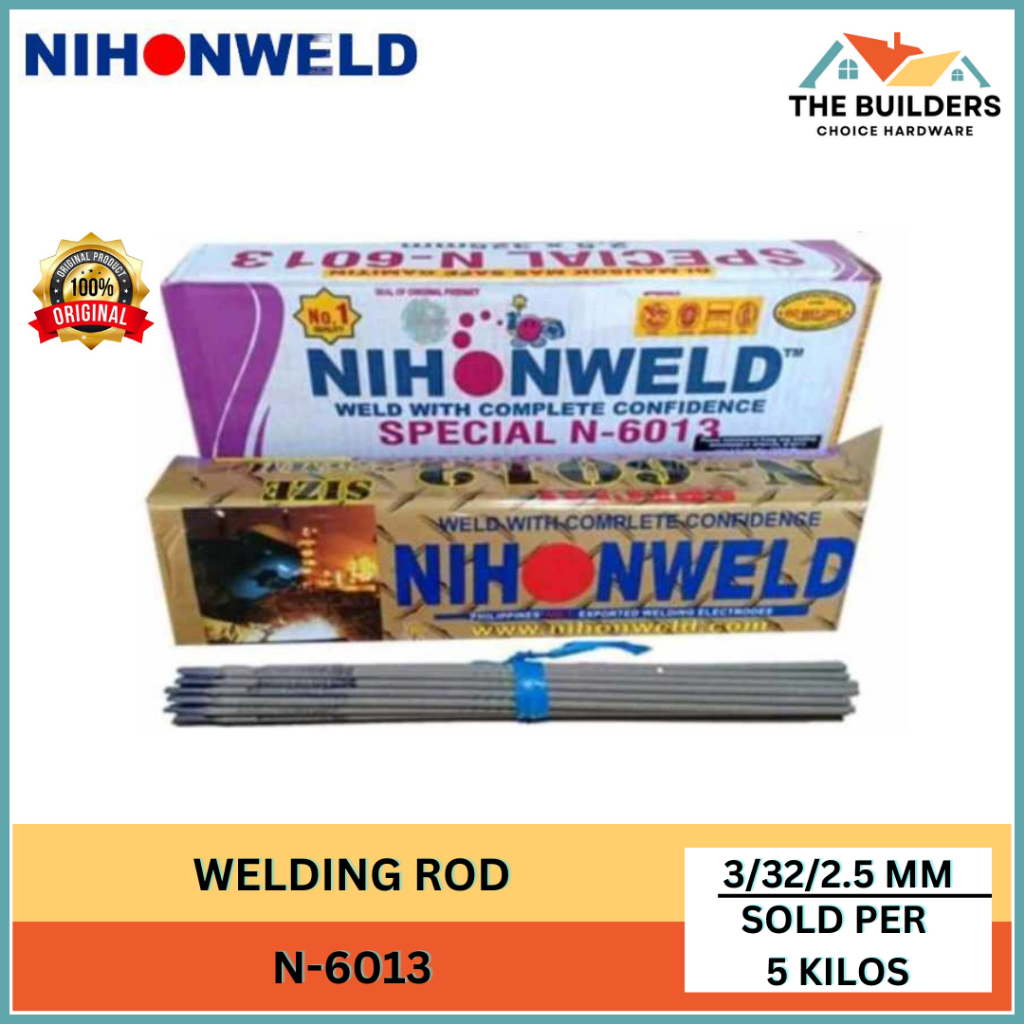 N-6013 NIHONWELD SPECIAL WELDING ROD 2.5 mm (3/32) (SOLD PER 5 KILOS ...