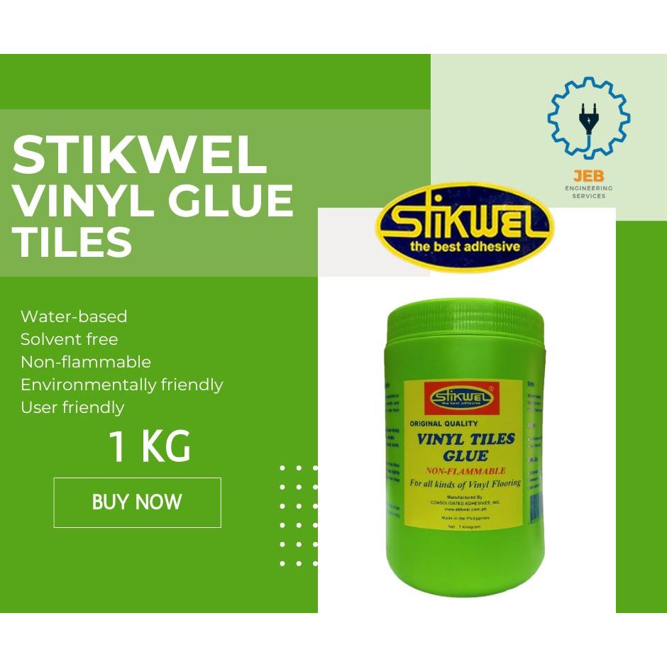 STIKWEL VINYL TILES GLUE 1KG (ORIGINAL) | Shopee Philippines