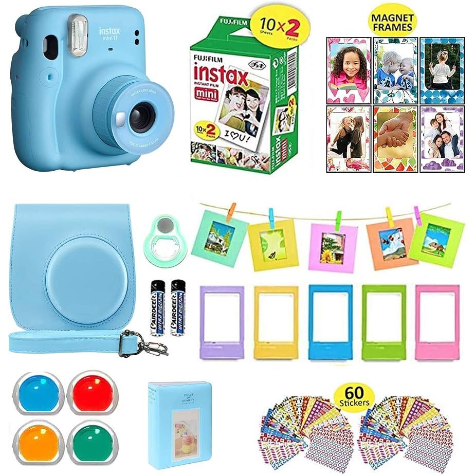 FUJIFILM Instax Mini 11 Mini 12 Instant Camera with AA Batteries ...