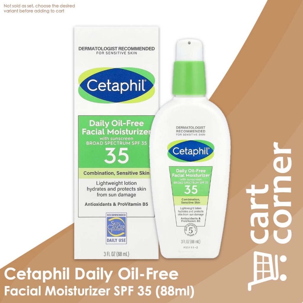 Cetaphil Daily Oil-Free Facial Moisturizer with Sunscreen Broad ...