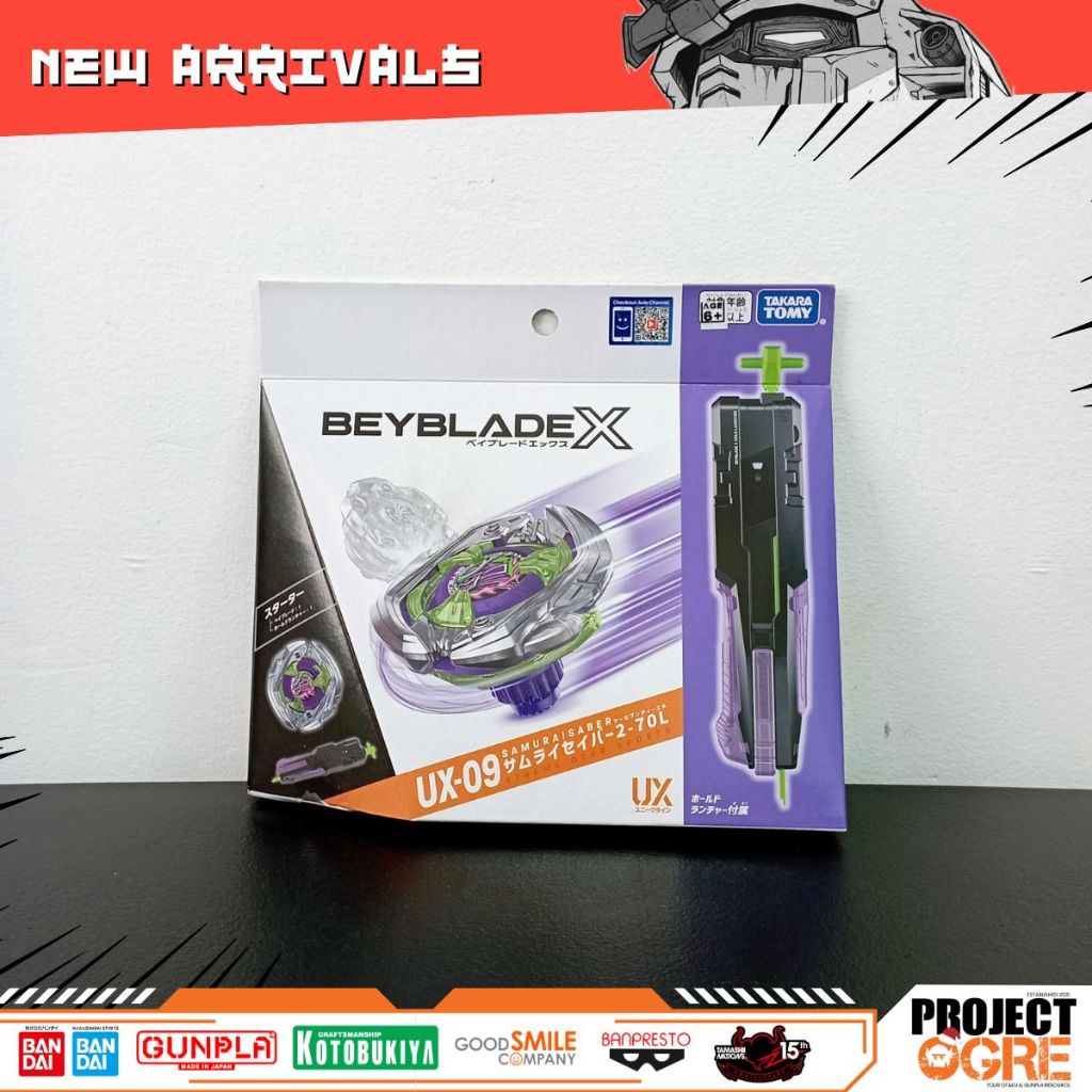 Beyblade X UX-09 Starter Samurai Saber 2-70L | Shopee Philippines