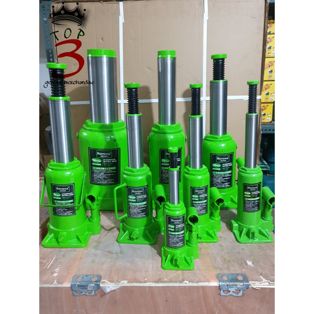 HOYOMA JAPAN Hydraulic Bottle Jack Heavy Duty 2T 4T 6T 10T 15T 20T 32T 50T Tons | Shopee Philippines