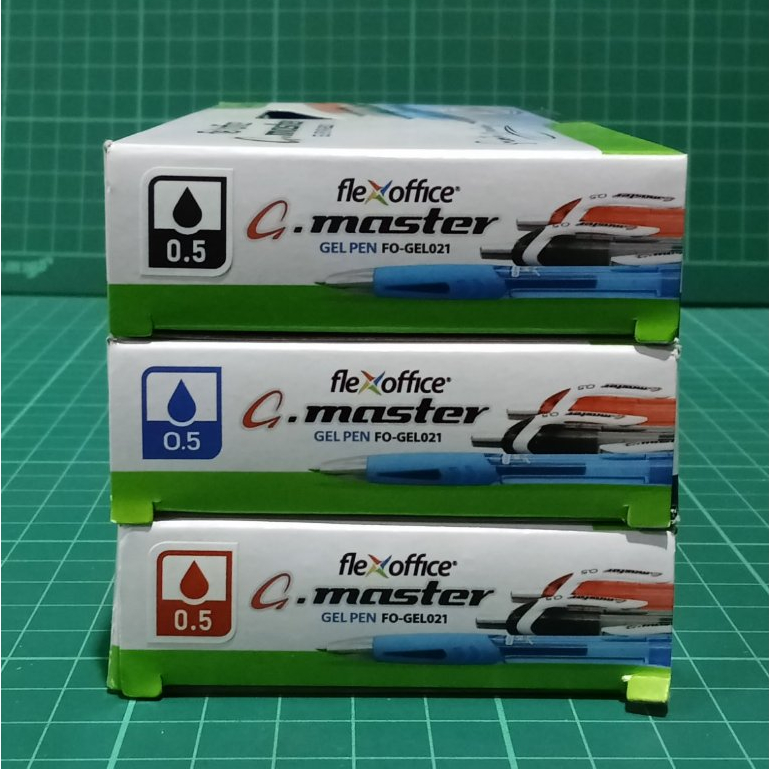 * WHOLESALE ONLY * FLEXOFFICE G-Master Retractable Gel Pen (Black Blue ...