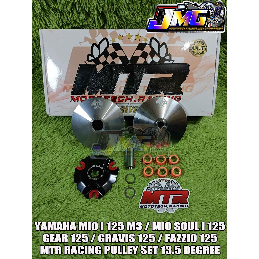 YAMAHA MIO I 125 M3 / MIO SOUL I 125 / GEAR / GRAVIS / FAZZIO 125 MTR RACING PULLEY SET 13.5 ...