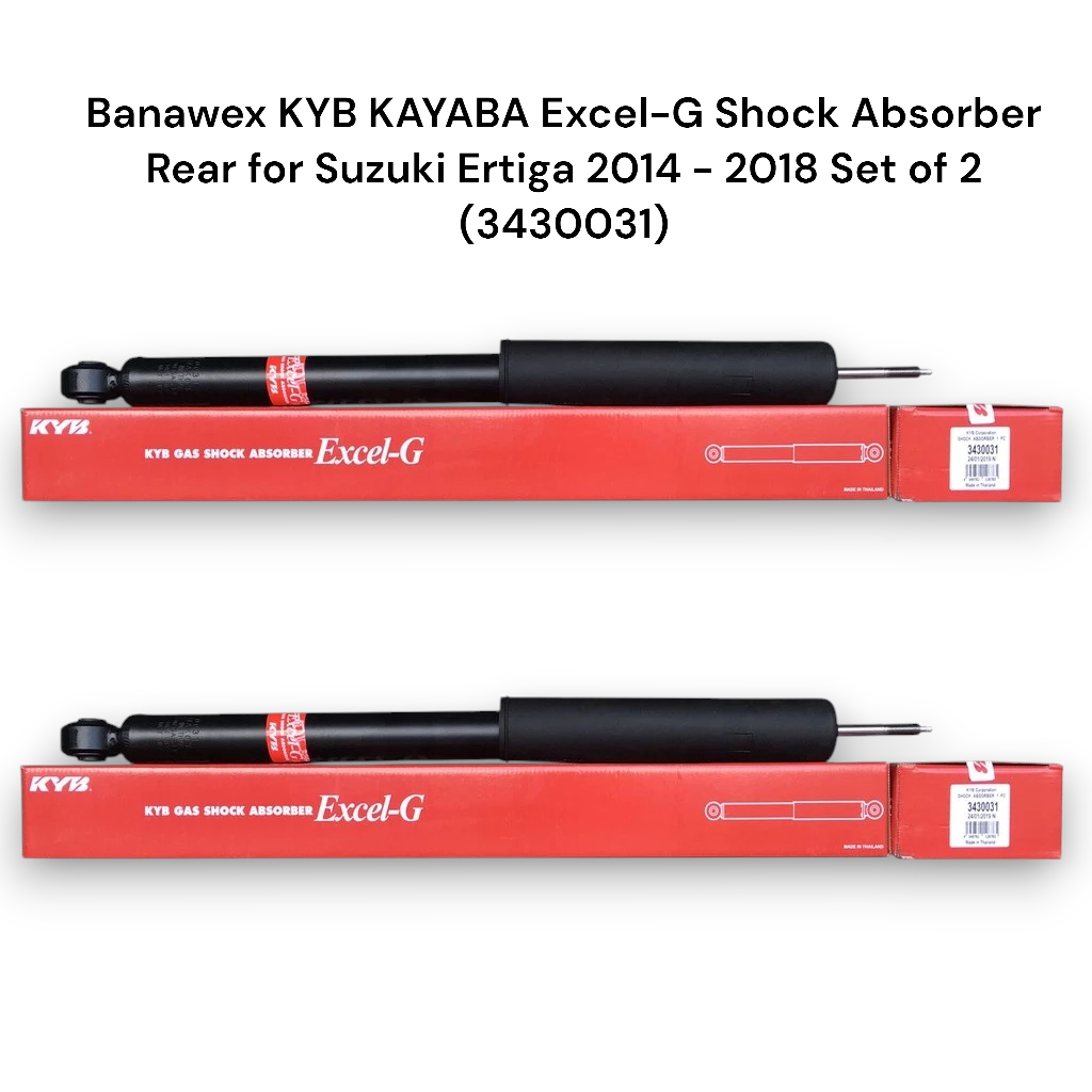 Banawex KYB KAYABA Excel-G Shock Absorber Rear for Suzuki Ertiga 2014 - 2018 Set of 2 (3430031 ...