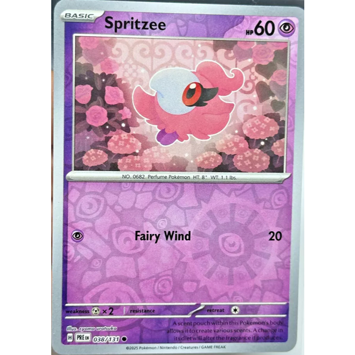 Pokemon TCG Spritzee 038/131 Prismatic Evolutions | Shopee Philippines