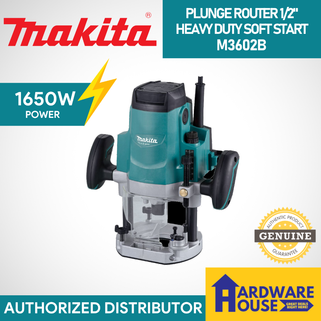 ORIGINAL MAKITA M3602B Plunge Router with Soft Start 1650W | Shopee ...