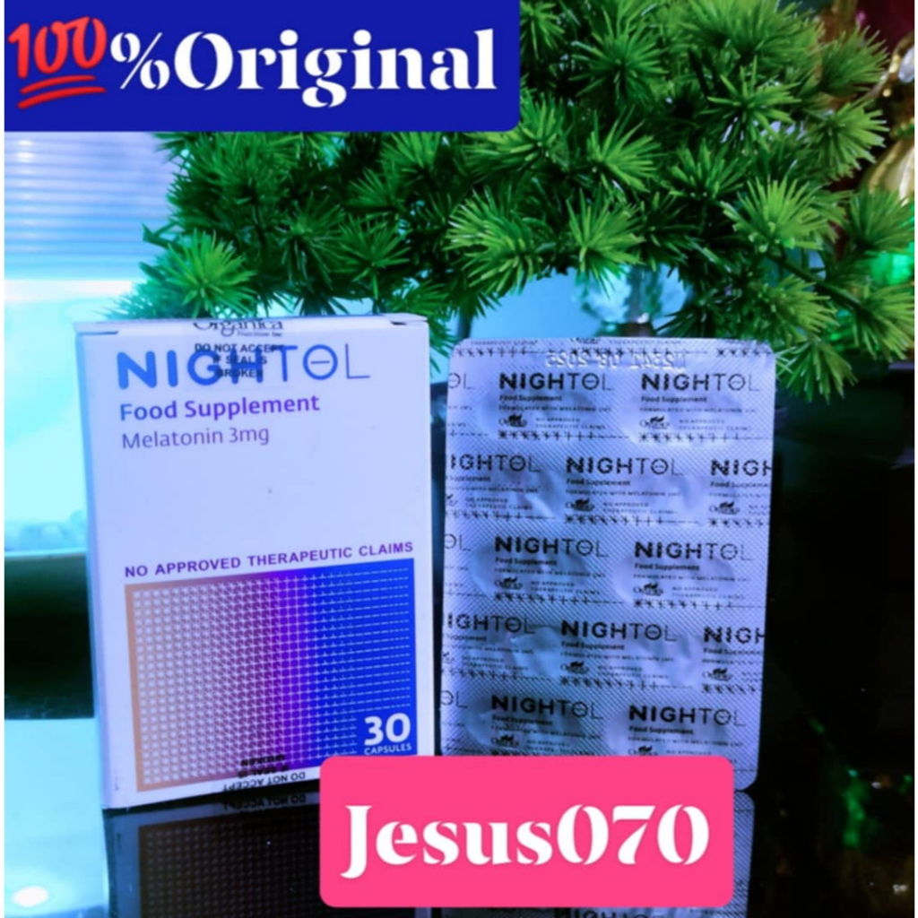 NIGHTOL Melatonin 3mg 30 caps | Shopee Philippines
