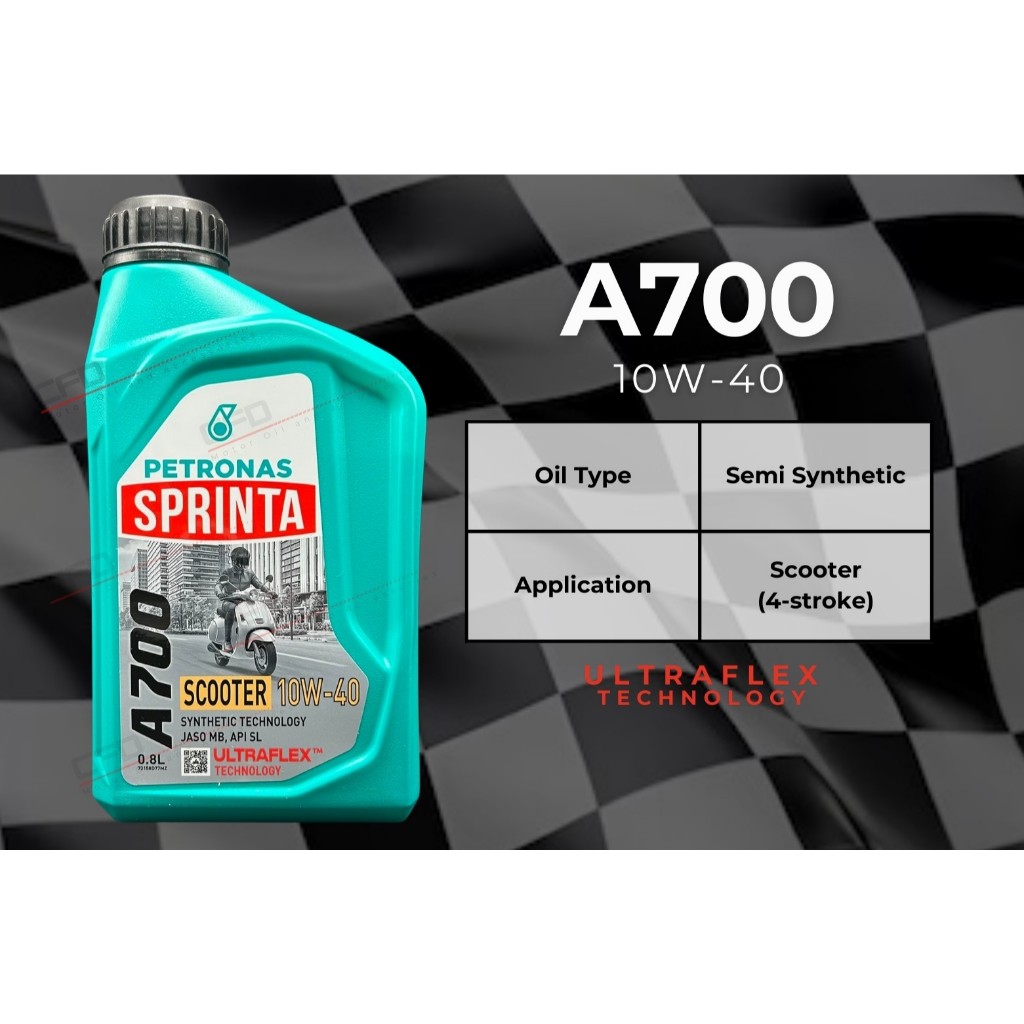 Petronas Sprinta A700 10W-40 800ml | Shopee Philippines