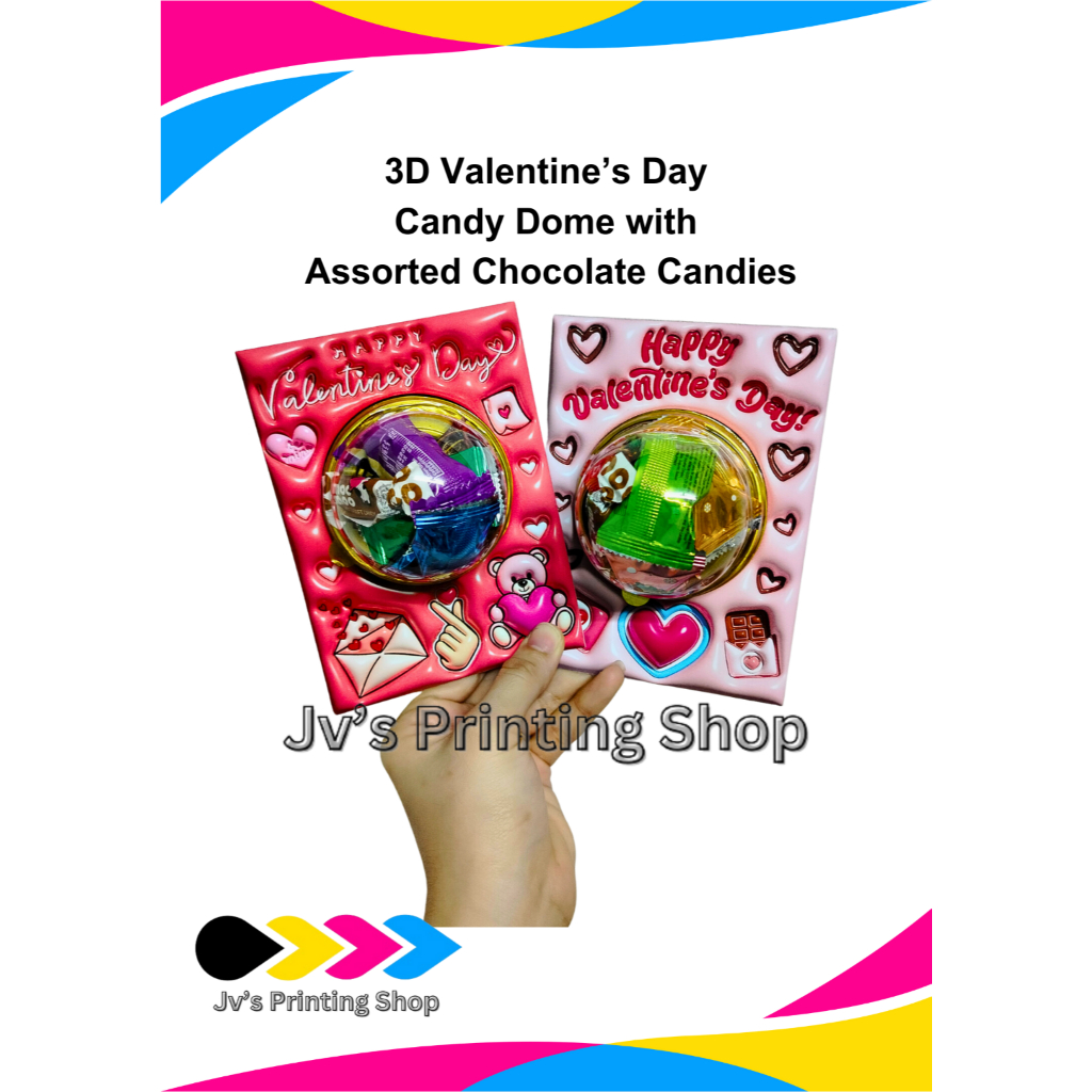 Valentine's Day 3D Candy Dome / Candy Dome with Candies / Dome Card ...