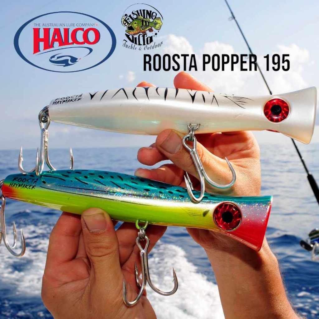 HALCO Roosta Popper 195/135/105/80 - High Quality Fishing Lure | Shopee Philippines