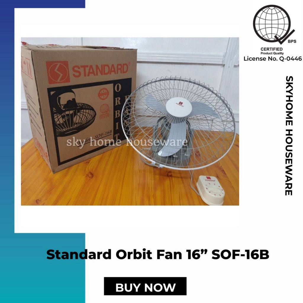 Standard Orbit Fan 16” SOF-16B (GRAY) | Shopee Philippines
