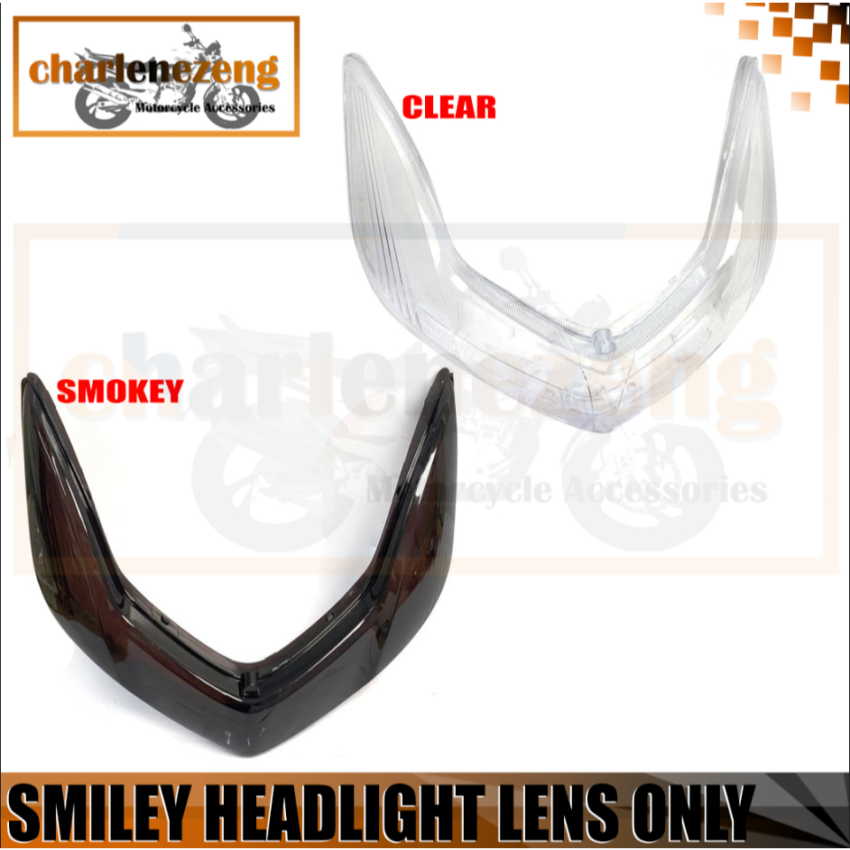 MIO SPORTY SMILEY HEADLIGHT LENS (CLEAR AND TINTED) FOR MOTORCYCLE ...