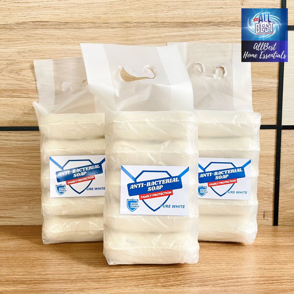 5 pcs Pure White Anti-bacterial Soap Bone-Shaped Family Size | Shopee ...