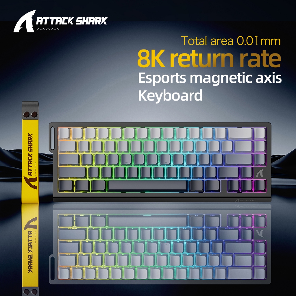 ATTACK SHARK X68HE Eesports magnetic axis keyboard with streamlined ...