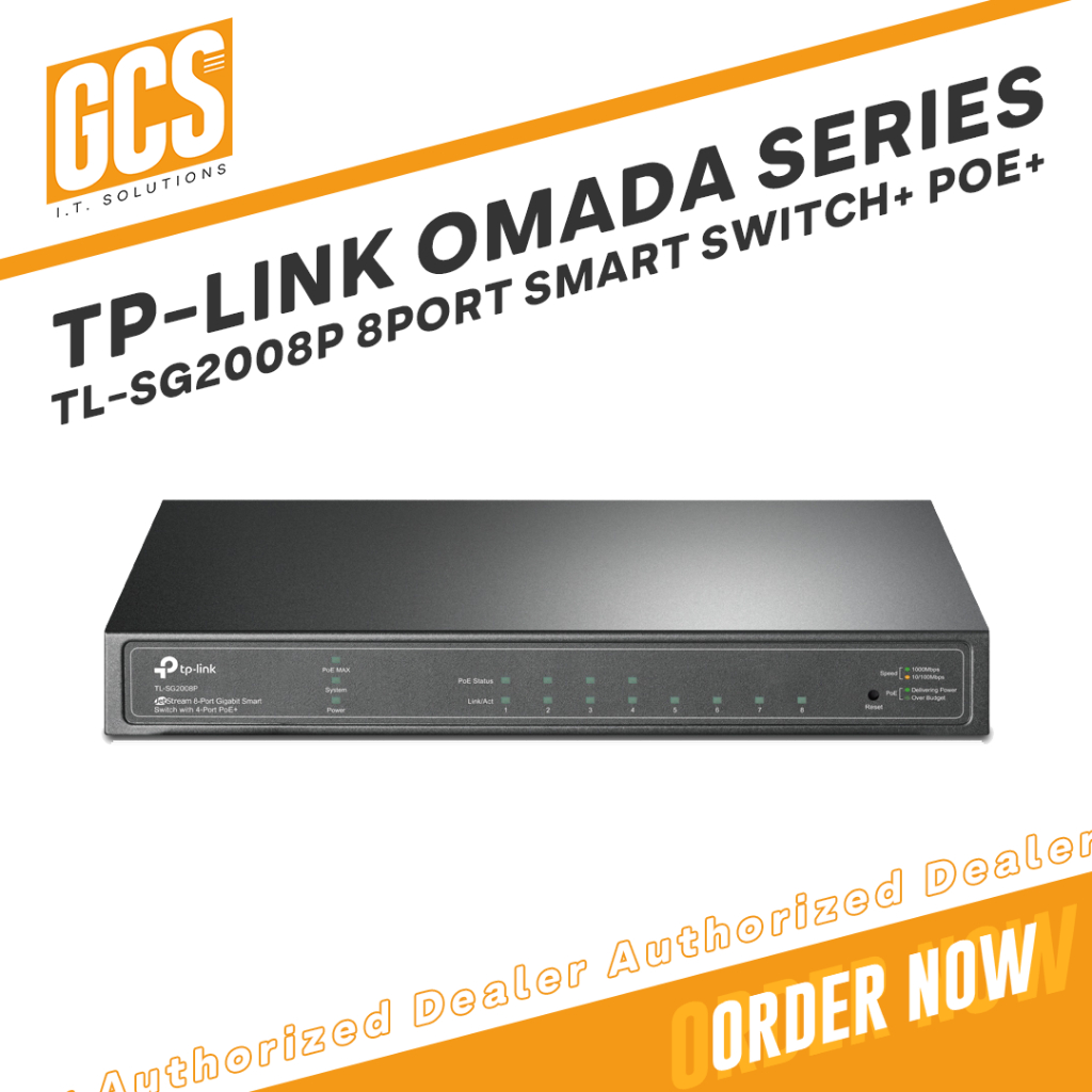 TP-Link Omada TL-SG2008P Jetstream 8-Port Gigabit Smart Switch With 4 ...