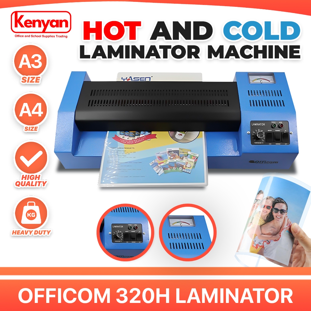 Officom A3/A4 Heavy Duty Laminator (Hot/Cold/Reverse) 320H Laminating ...
