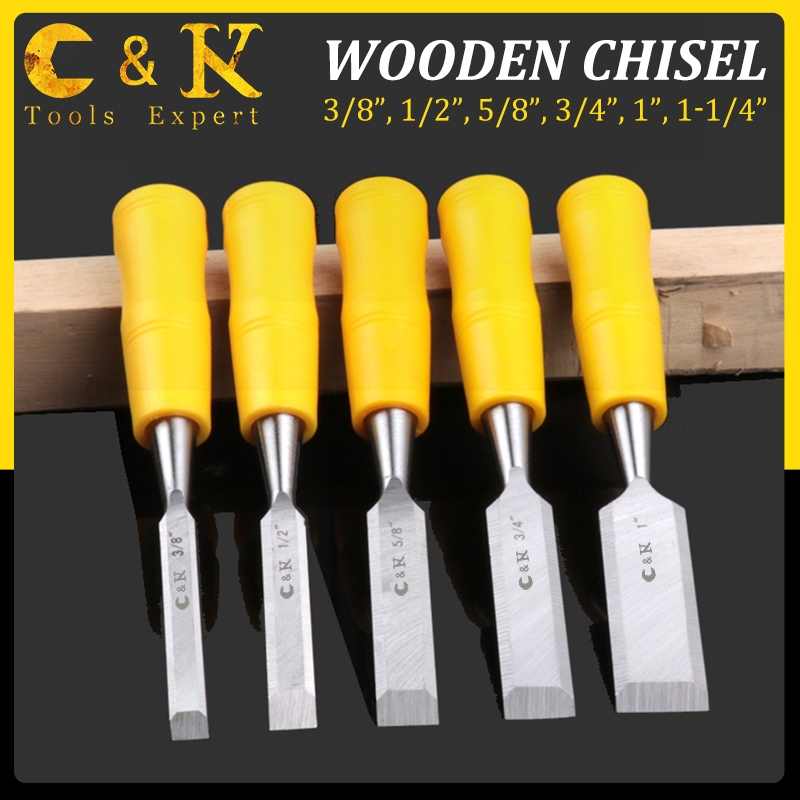 C&K Wood Chisel 3/8" 1/2" 5/8" 3/4" 1" 1-1/4" Woodworking Carving ...