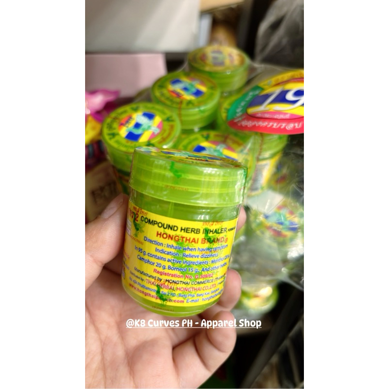 HONG THAI COMPOUND HERB INHALER ORIGINAL FROM THAILAND | Shopee Philippines