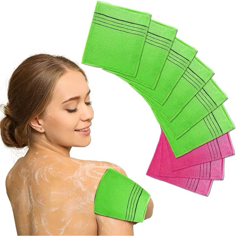 ORIGINAL Korean Scrub 100% Viscose Exfoliating Mitt Wash cloth Towel ...