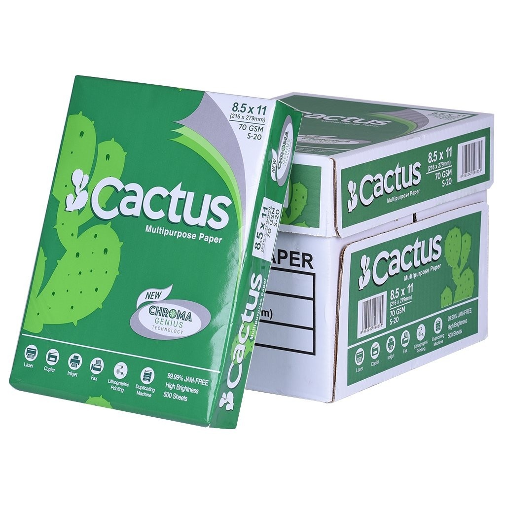CACTUS BOOK/BOND PAPER 70GSM SHORT | LONG | A4 | A3 | Shopee Philippines